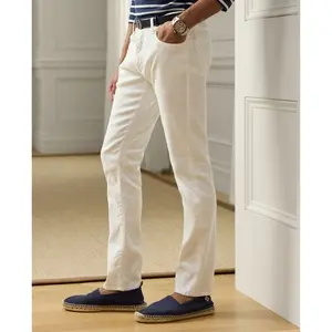Ralph Lauren Slim Fit Stretch Linen-cotton Jean - Optic White