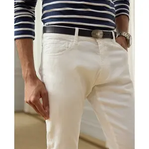 Ralph Lauren Slim Fit Stretch Linen-cotton Jean - Optic White