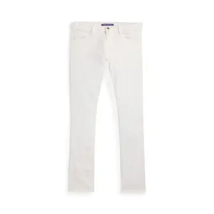Ralph Lauren Slim Fit Stretch Linen-cotton Jean - Optic White