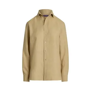 Ralph Lauren Adrien Relaxed Fit Linen Shirt - Light Sand