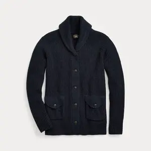 Ralph Lauren Cashmere Shawl Collar Cardigan - Navy