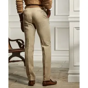 Ralph Lauren Gregory Hand-tailored Linen Trouser - Tan
