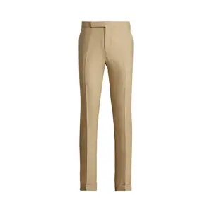 Ralph Lauren Gregory Hand-tailored Linen Trouser - Tan