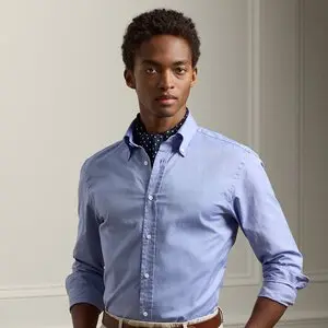 Ralph Lauren Washed Pinpoint Oxford Shirt Blue