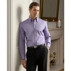 Ralph Lauren Washed Pinpoint Oxford Shirt - Lavender
