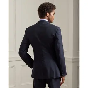 Ralph Lauren Kent Hand-tailored Glen Plaid Wool Suit