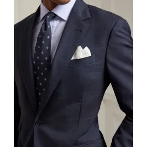 Ralph Lauren Kent Hand-tailored Glen Plaid Wool Suit