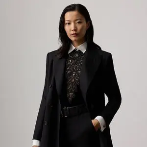 Ralph Lauren Varick Grain De Poudre Jacket