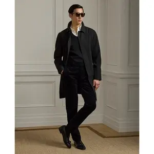 Ralph Lauren Gregory Hand-tailored Corduroy Trouser - Black