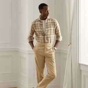 Ralph Lauren Gregory Hand-tailored Corduroy Trouser - Tan