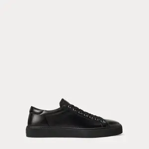 Ralph Lauren Severn Calfskin Sneaker - Black