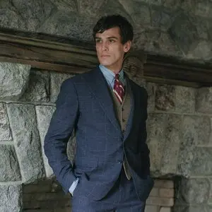 Ralph Lauren Indigo Checked Suit Jacket - Blue/grey Multi