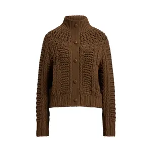 Ralph Lauren Hand-knit Yoke Cashmere Cardigan