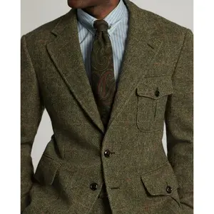 Ralph Lauren Windowpane Wool Suit Jacket