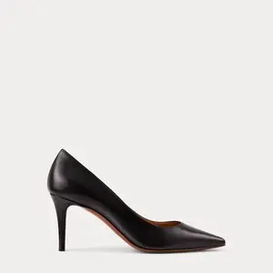 Ralph Lauren Tenney 75 Mm Goatskin Pump Black
