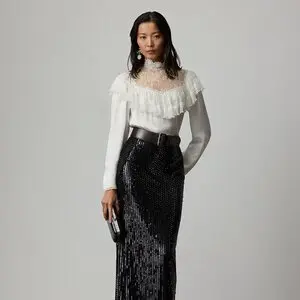 Ralph Lauren Winslow Embellished Tulle Maxiskirt