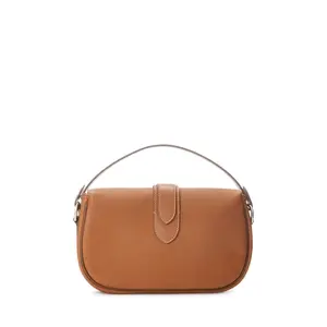 Ralph Lauren Welington Calfskin Shoulder Bag - Rl Gold