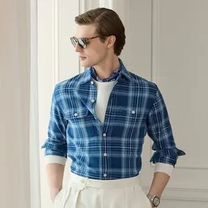 Ralph Lauren Plaid Twill Shirt - Blue Multi