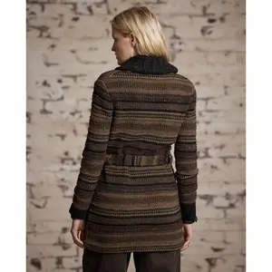 Ralph Lauren Striped Wool-blend Cardigan - Olive Multi