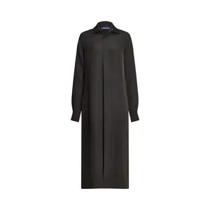 Ralph Lauren Noelle Washed Matte Satin Day Dress
