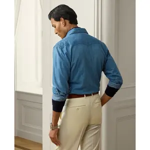 Ralph Lauren Cotton-linen Denim Western Shirt