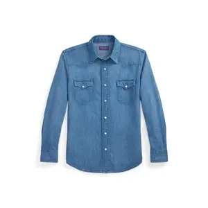 Ralph Lauren Cotton-linen Denim Western Shirt