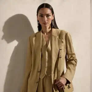 Ralph Lauren Russell Silk-linen Twill Jacket