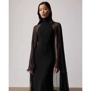 Ralph Lauren Tilly Jersey Evening Dress