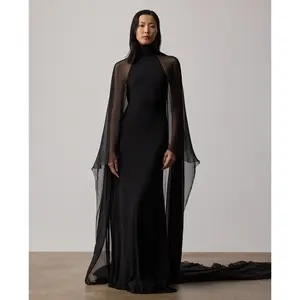 Ralph Lauren Tilly Jersey Evening Dress