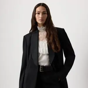 Ralph Lauren Sutton Grain De Poudre Tuxedo Jacket - Black