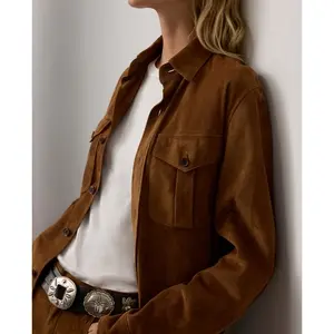 Ralph Lauren Landry Lamb-suede Shirt