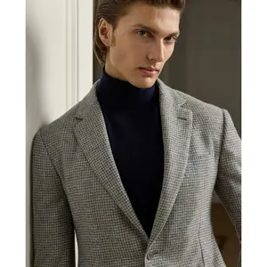Ralph Lauren Kent Hand-tailored Houndstooth Jacket