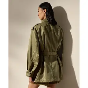 Ralph Lauren Teresa Peached Belted Coat