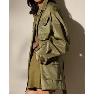 Ralph Lauren Teresa Peached Belted Coat