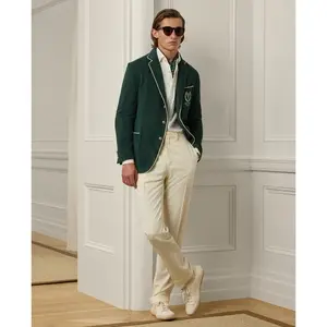 Ralph Lauren Hand-tailored Embroidered Terry Blazer