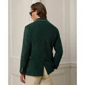 Ralph Lauren Hand-tailored Embroidered Terry Blazer