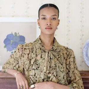 Ralph Lauren Floral-print Crinkled Silk Blouse