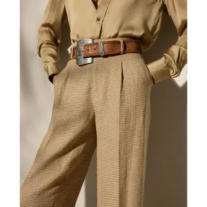Ralph Lauren Acklie Houndstooth Tweed Pant