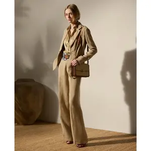 Ralph Lauren Acklie Houndstooth Tweed Pant