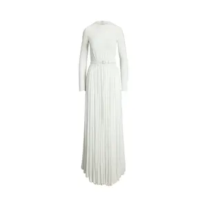 Ralph Lauren Shirred Crepe Jersey Day Dress
