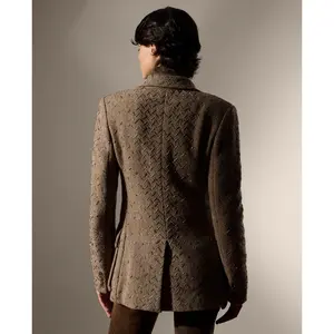 Ralph Lauren Preston Embellished Herringbone Jacket