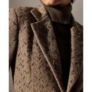 Ralph Lauren Preston Embellished Herringbone Jacket