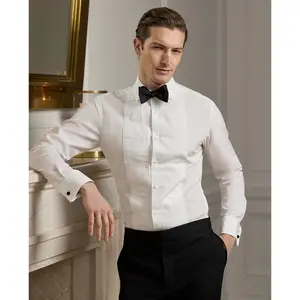 Ralph Lauren Poplin French Cuff Tuxedo Shirt
