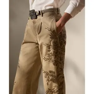 Ralph Lauren Fallon Embellished Cotton Chino Pant