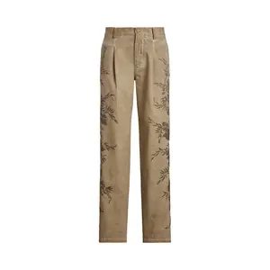 Ralph Lauren Fallon Embellished Cotton Chino Pant