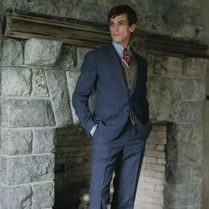 Ralph Lauren Slim Fit Indigo Checked Suit Trouser - Blue/grey Multi