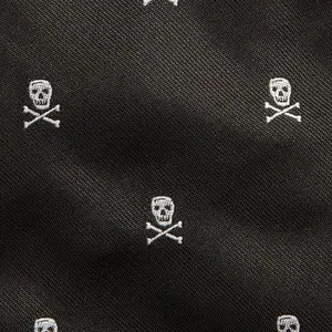 Ralph Lauren Skull-and-bones Silk Repp Tie - Black