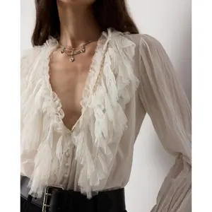 Ralph Lauren Kensley Cotton-silk Voile Blouse