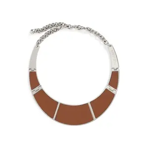 Ralph Lauren Inset-wood Plaque Necklace