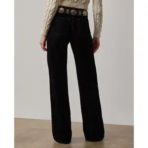 Ralph Lauren Mae Flocked Wide-leg Jean